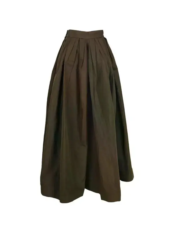 Saint Laurent Pleated Maxi Skirt