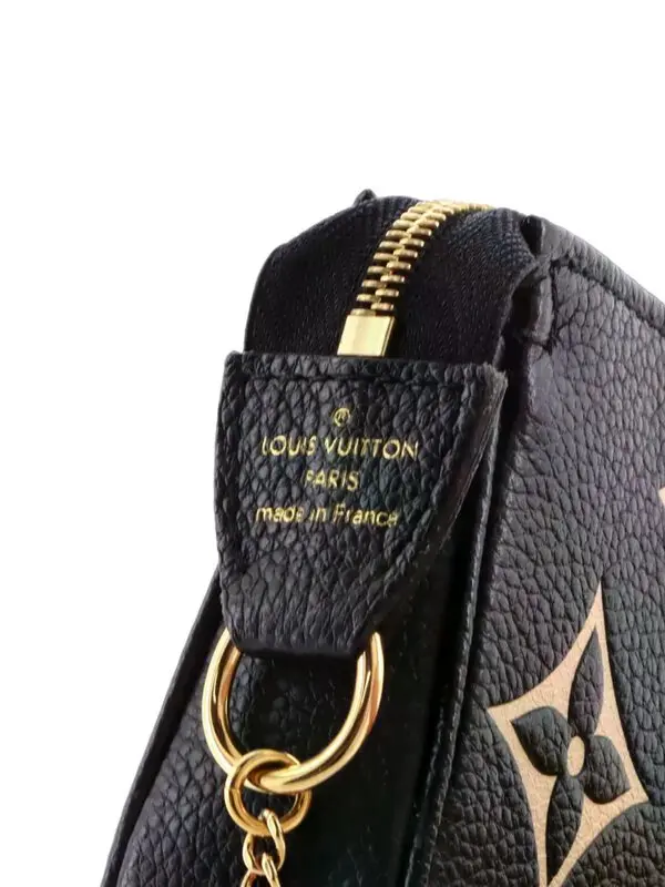 LOUIS VUITTON Pochette Accessoires Bicolor Monogram Empreinte Giant Mini Clutch Bag