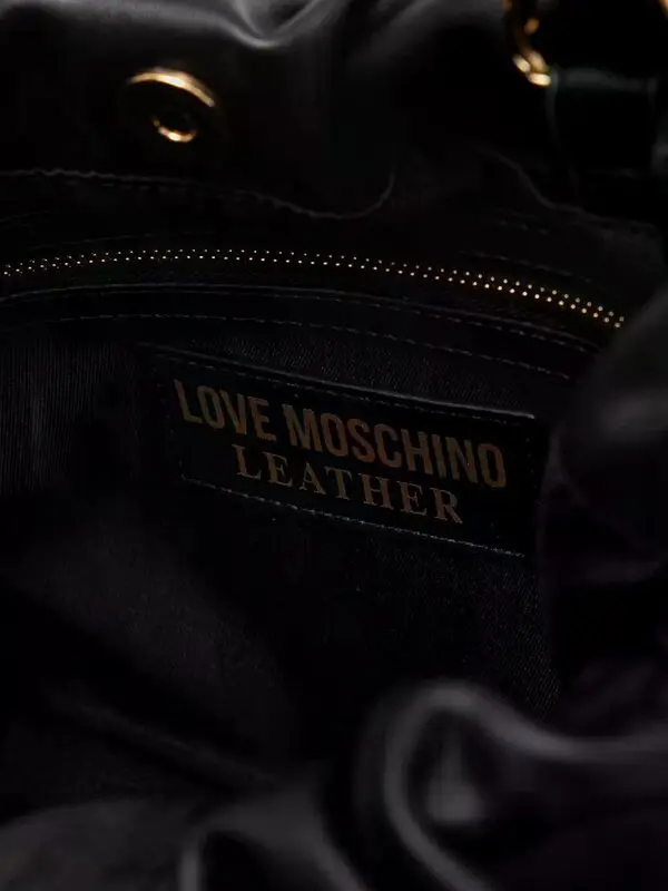 Moschino Bead-embellished Drawstring Tote Bag