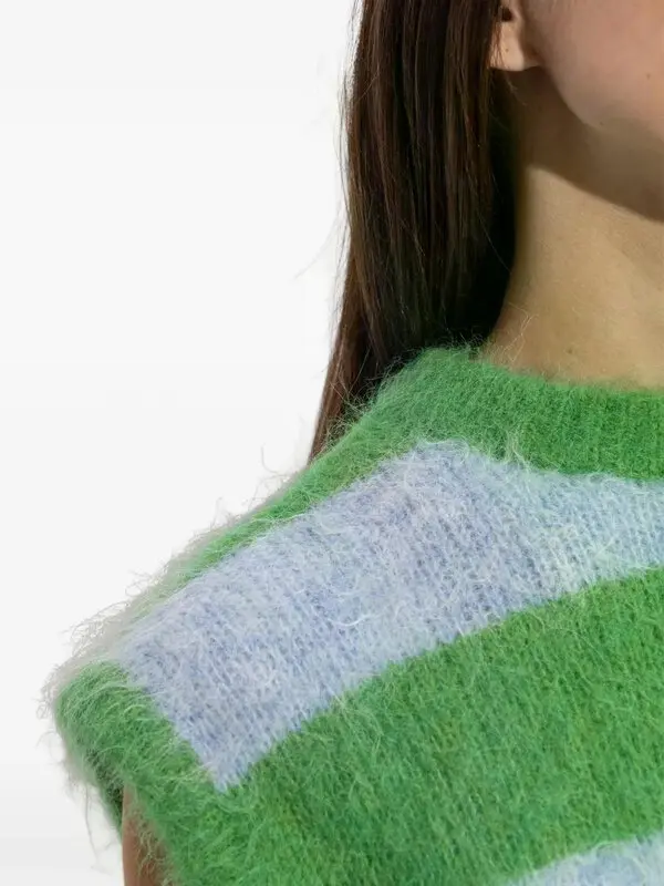 American Vintage Niby Striped-knit Vest