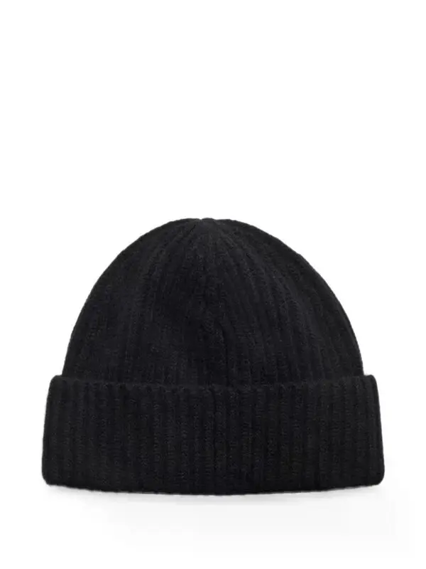 Canada Goose Logo-patch Ribbed-knit Beanie Hat