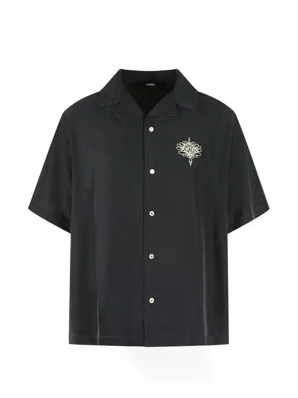 Amiri Lasso Embroidered Silk Shirt