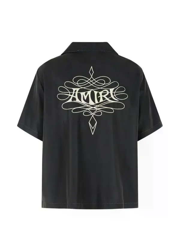 Amiri Lasso Embroidered Silk Shirt