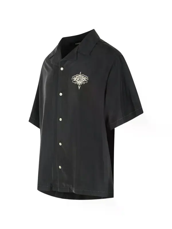 Amiri Lasso Embroidered Silk Shirt