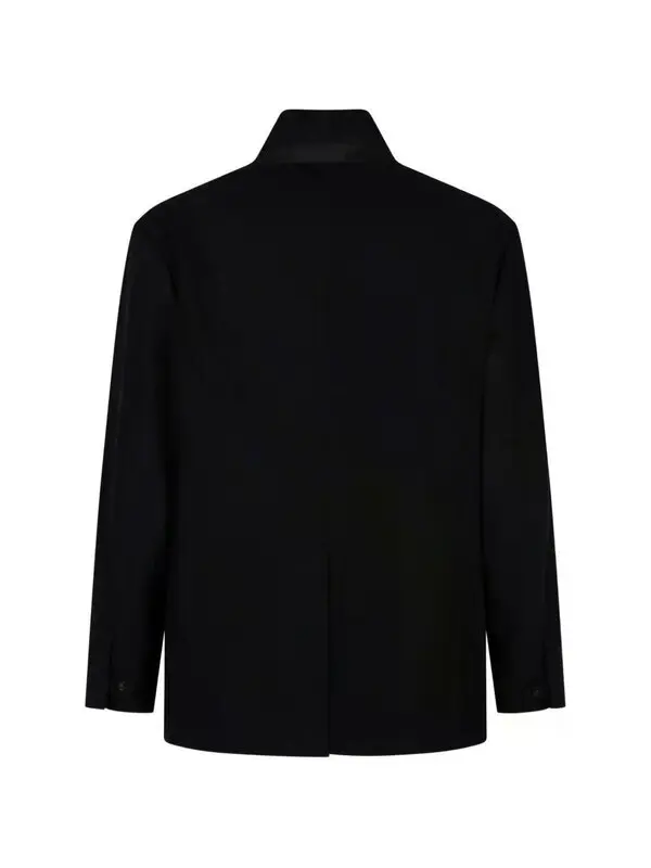 Canali High-neck Button-up Coat