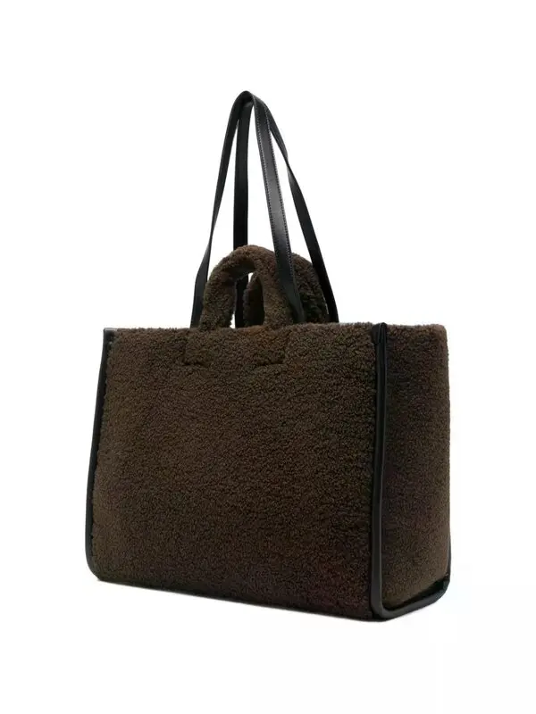 Lacoste Large Shopping Logo-embroidered Borg Tote Bag