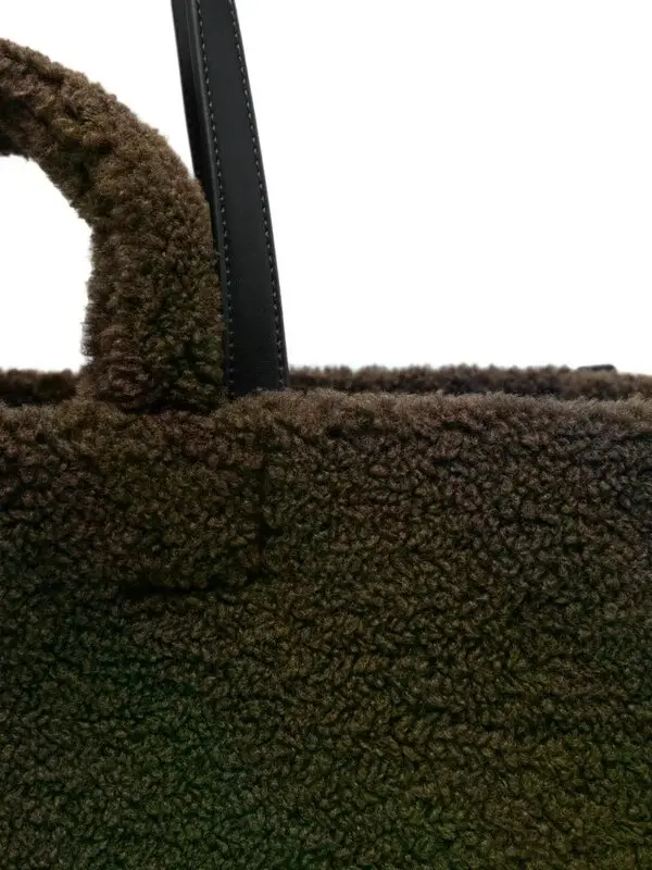 Lacoste Large Shopping Logo-embroidered Borg Tote Bag