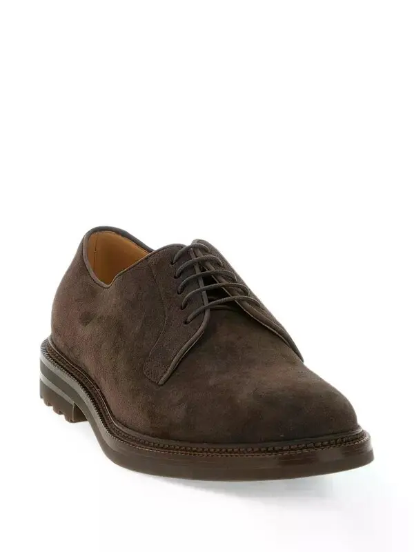 Brunello Cucinelli Suede Derby Shoes