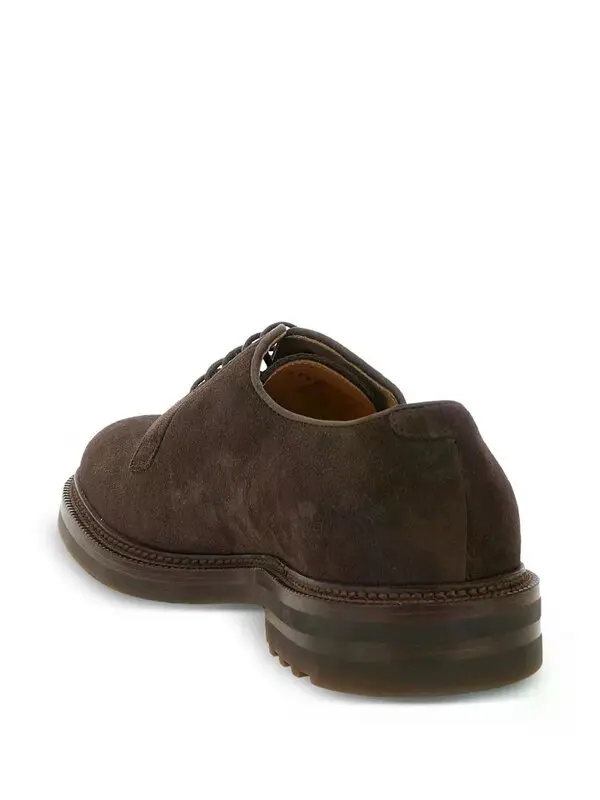 Brunello Cucinelli Suede Derby Shoes - Brown