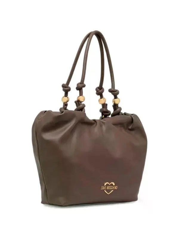Moschino Bead-embellished Knotted-handle Shoulder Bag