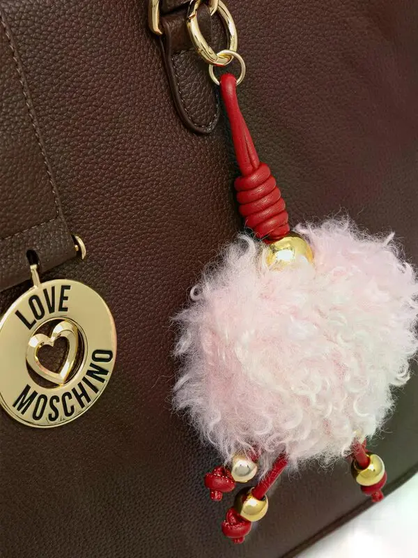 Moschino Logo-plaque Bag-charm Shoulder Bag