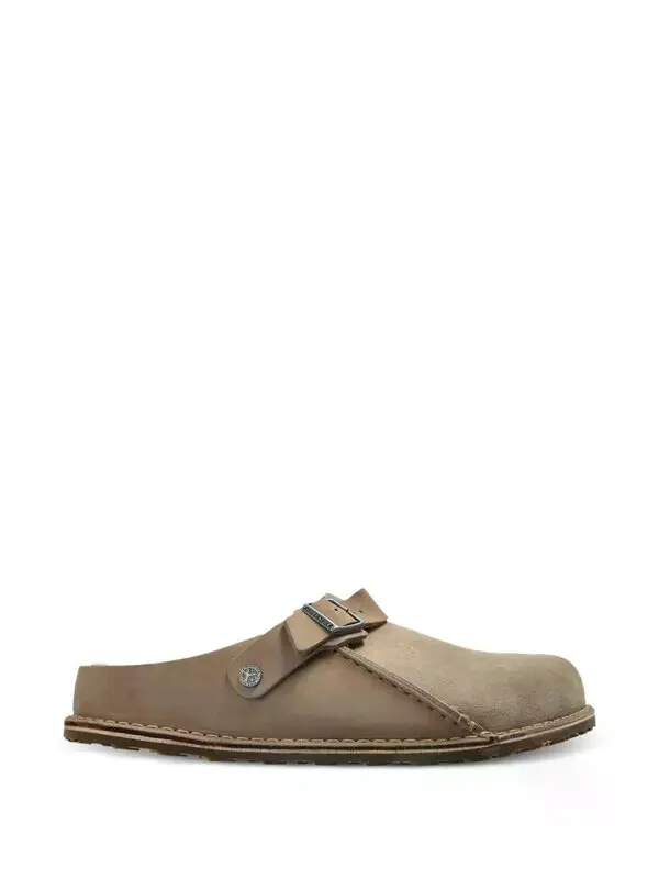 BIRKENSTOCK Lutry Premium Split Mules - Neutrals