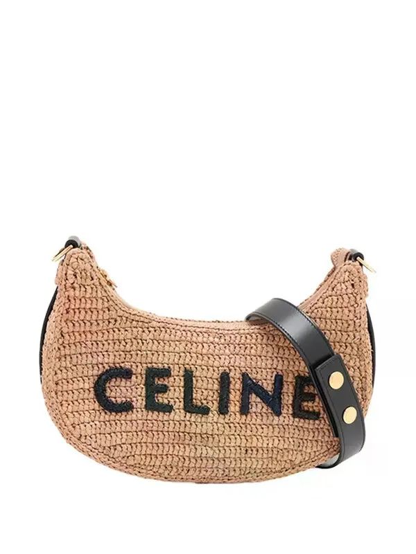 Celine 2000-2026 Medium Raffia Ava Shoulder Bag