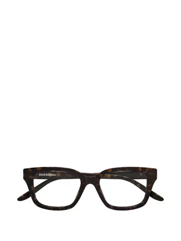 Balenciaga Tortoiseshell-effect Square-frame Glasses