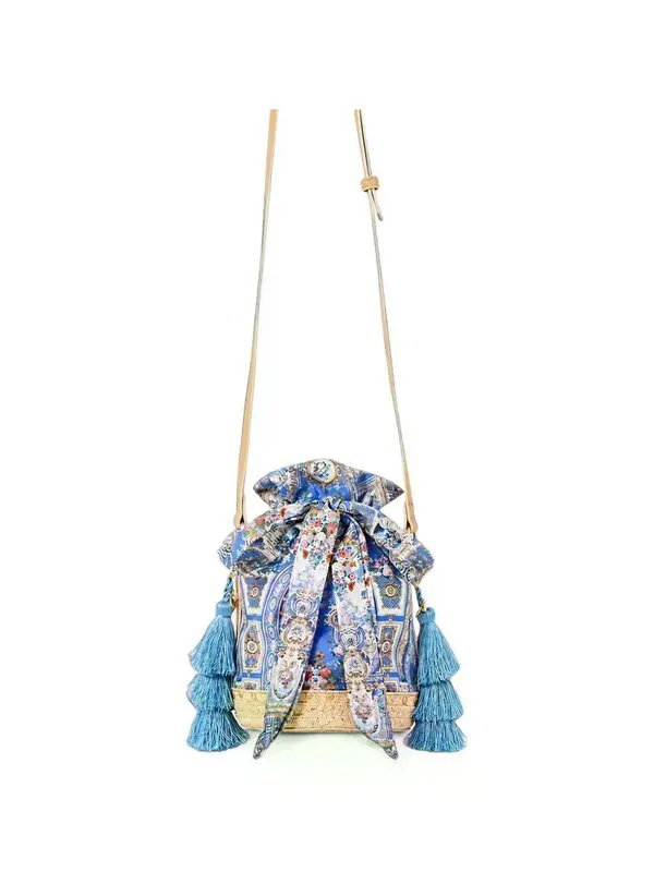 Camilla Ottoman Opulence Tassel-detail Bucket Bag
