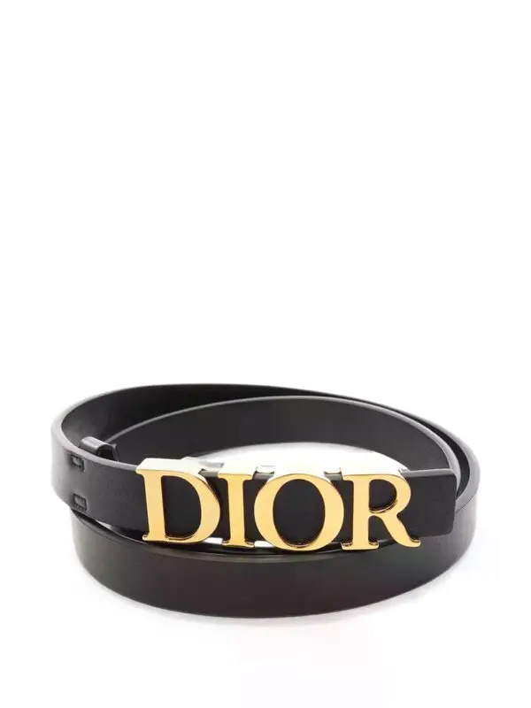 Dior 2000s D-dream Logo Belt - Black