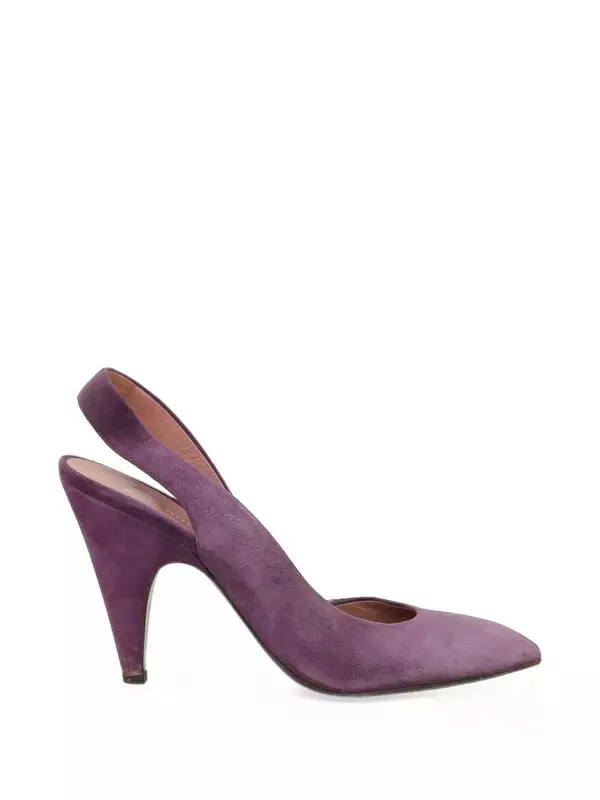 Miu Miu Suede Pointed-toe Heeled Pumps