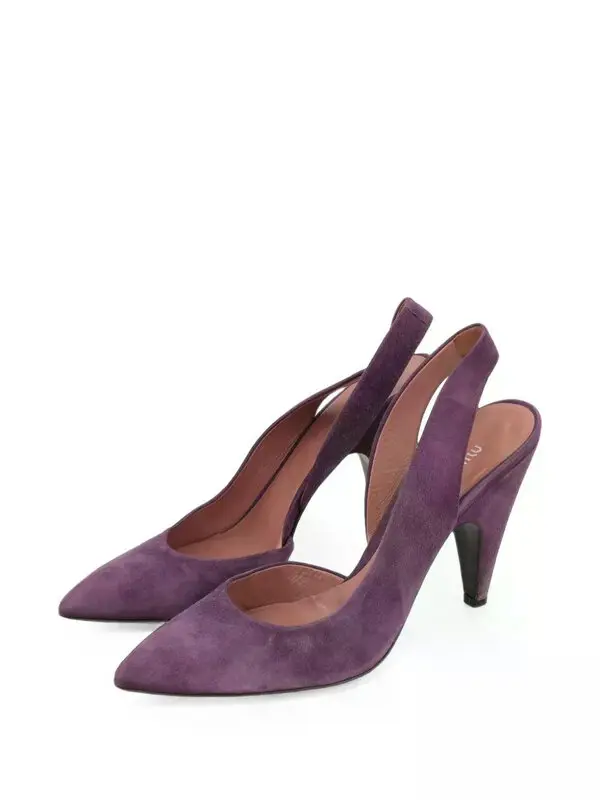 Miu Miu Suede Pointed-toe Heeled Pumps