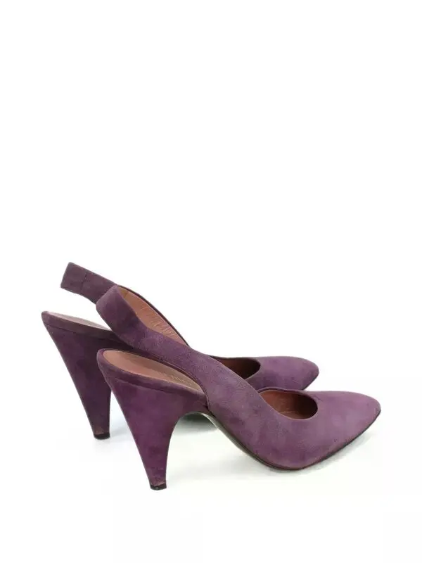 Miu Miu Suede Pointed-toe Heeled Pumps