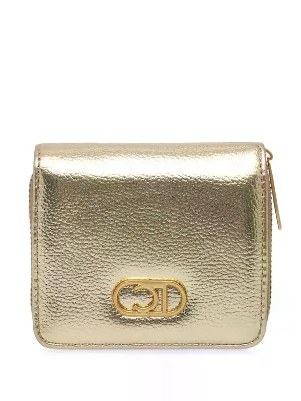 Lola Casademunt Logo-plaque Metallic Wallet - Gold