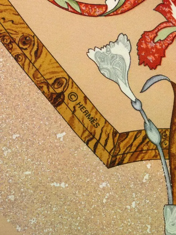Hermès 20th Century Pierres D Orient Et D Occident Silk Scarf 90 Scarves