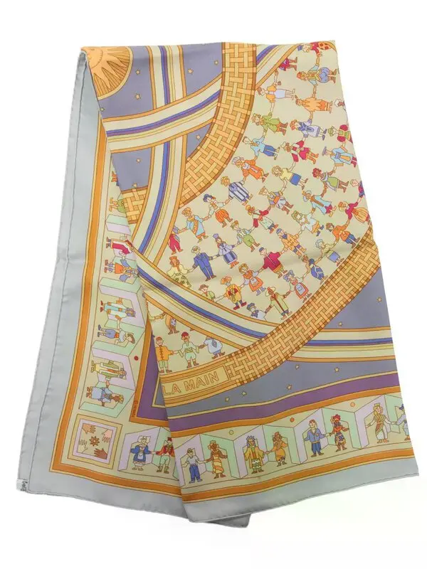 Hermès 2000-2020 Donner La Main Silk Scarf 90 Scarves