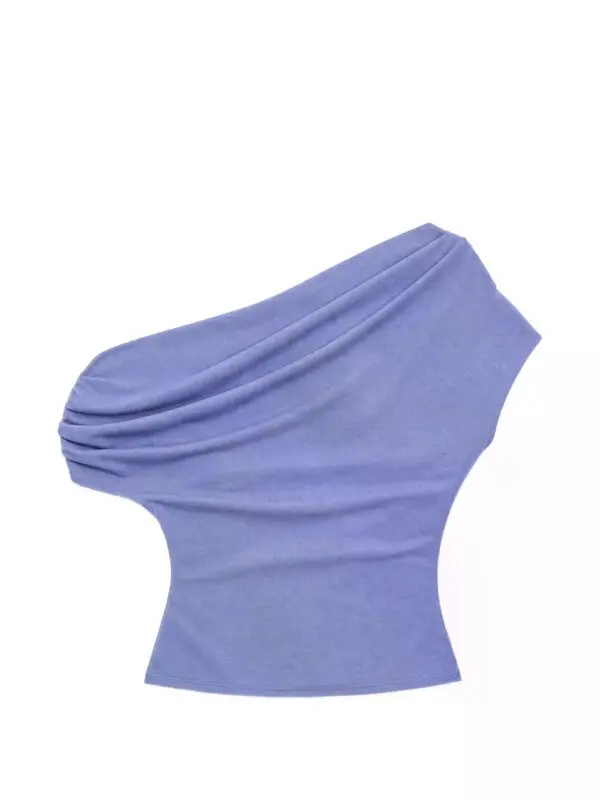 REFORMATION Iris Draped One-shoulder Top
