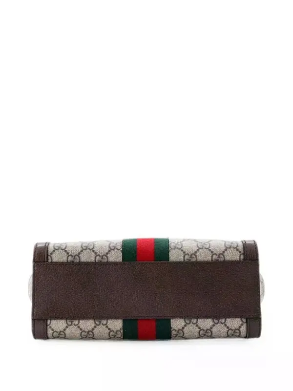 Gucci Ophidia Top Handle Gg Coated Canvas Small Tote Bag