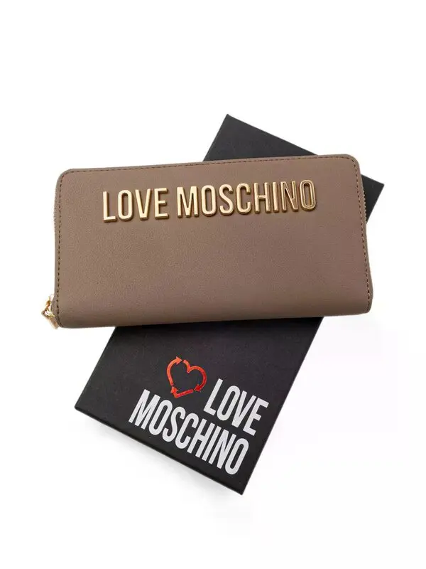 Moschino Logo-plaque Zip-around Wallet