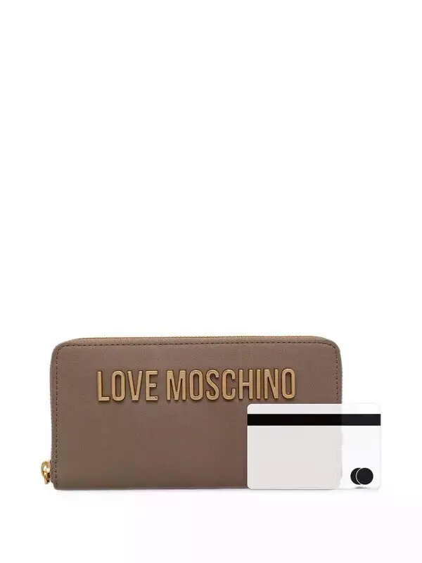 Moschino Logo-plaque Zip-around Wallet