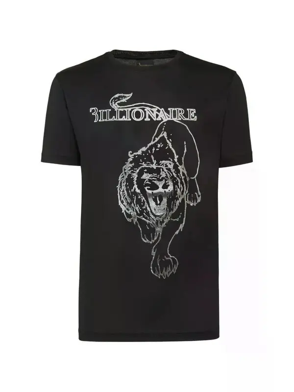 BILLIONAIRE Lion-print Crew-neck T-shirt
