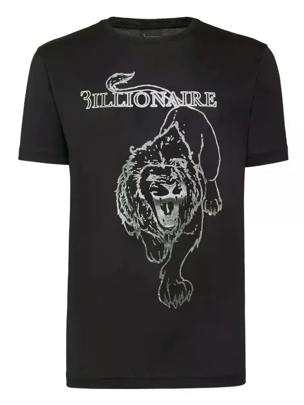 BILLIONAIRE Lion-print Crew-neck T-shirt