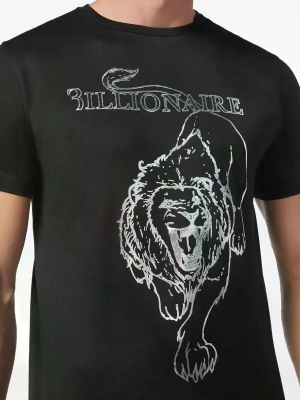 BILLIONAIRE Lion-print Crew-neck T-shirt