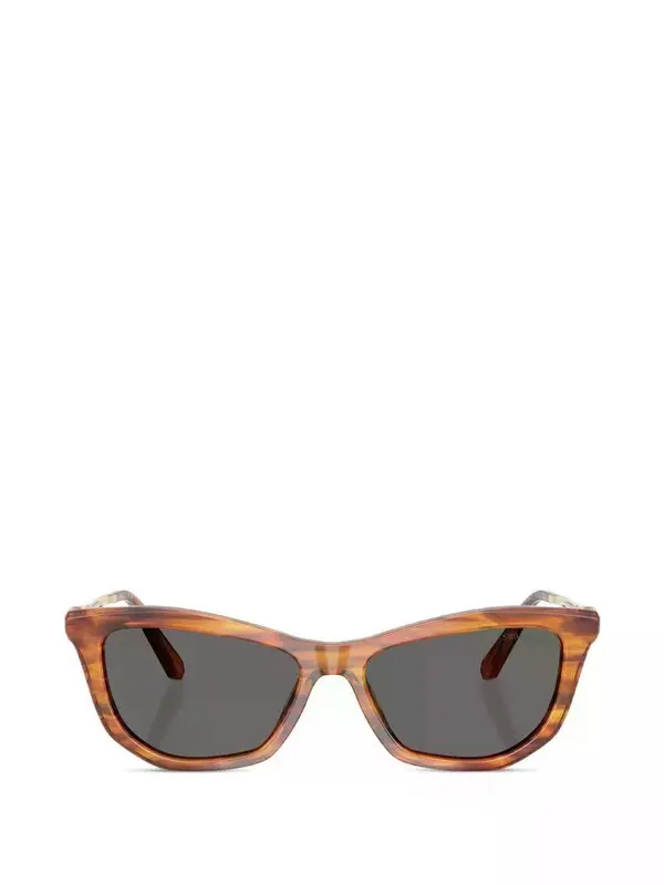 SWAROVSKI Striped Havana Sunglasses
