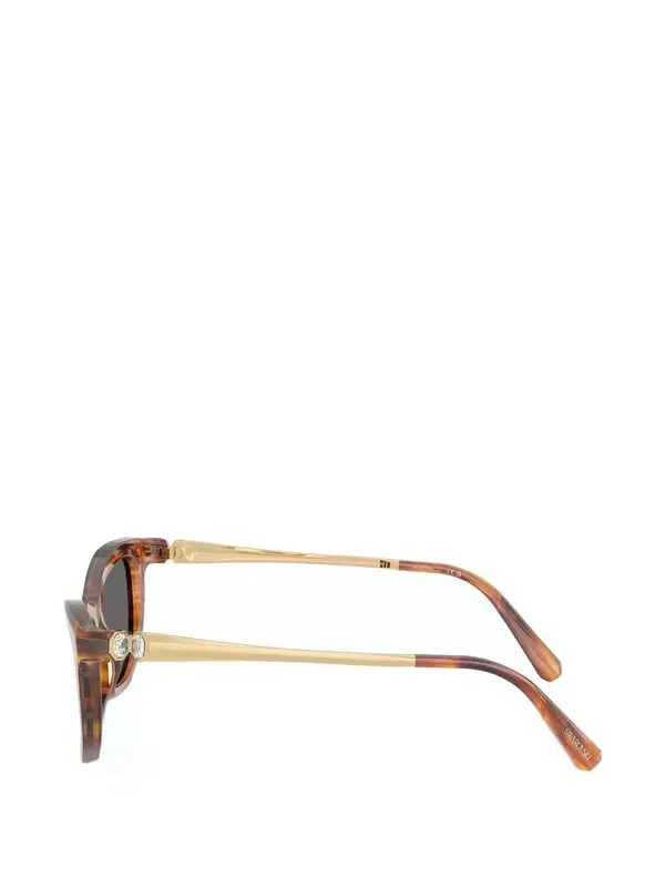 SWAROVSKI Striped Havana Sunglasses