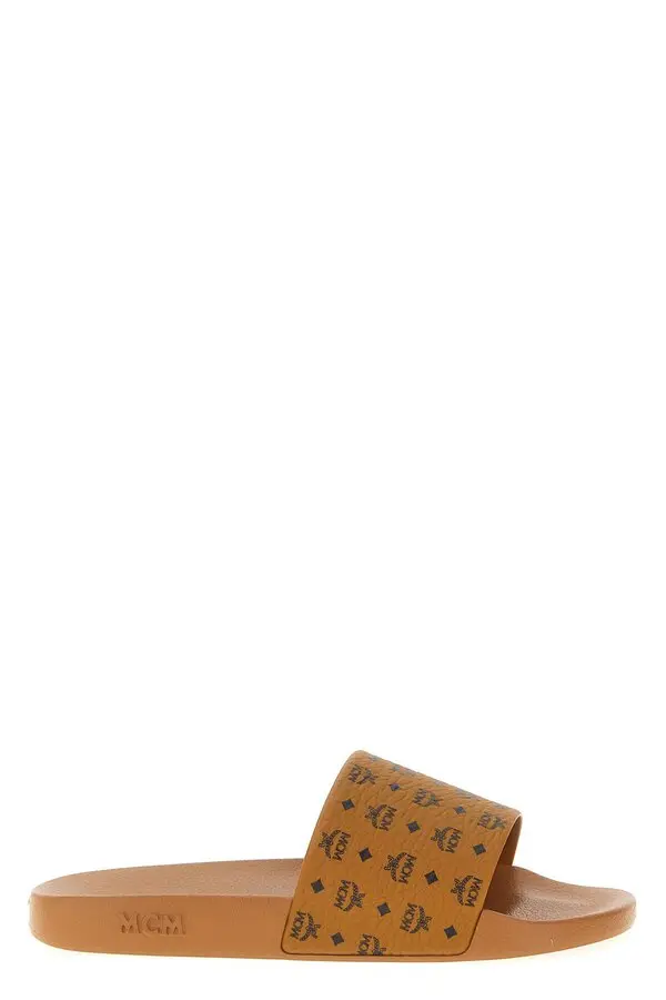 Mcm All-over Monogram Slides