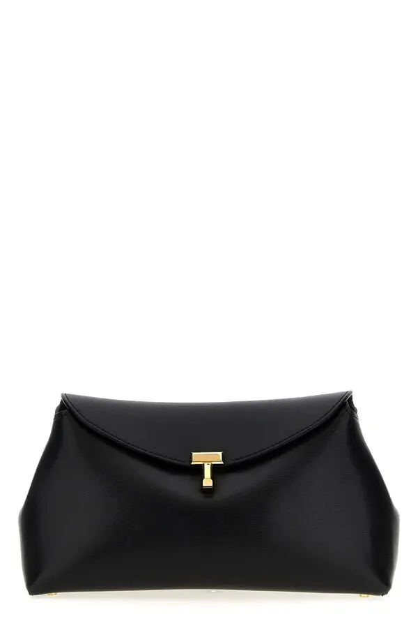 TOTEME T-lock' Clutch - Black