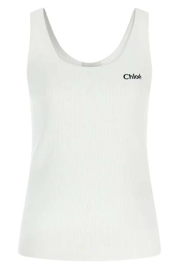 Chloé Logo Embroidery Top