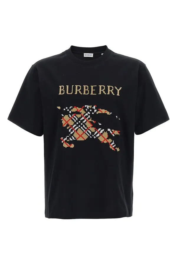 Burberry Cross Stitch T-shirt - Black