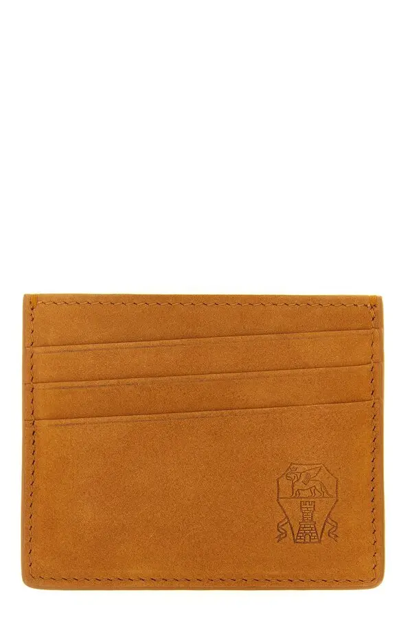 Brunello Cucinelli Suede Card Holder