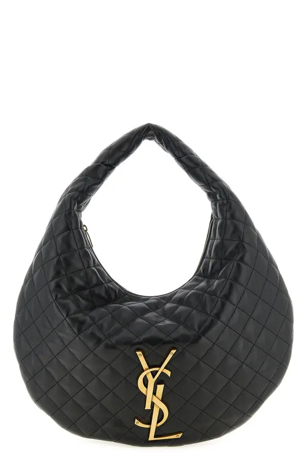 Saint Laurent Hobo Icare' Shoulder Bag - Black