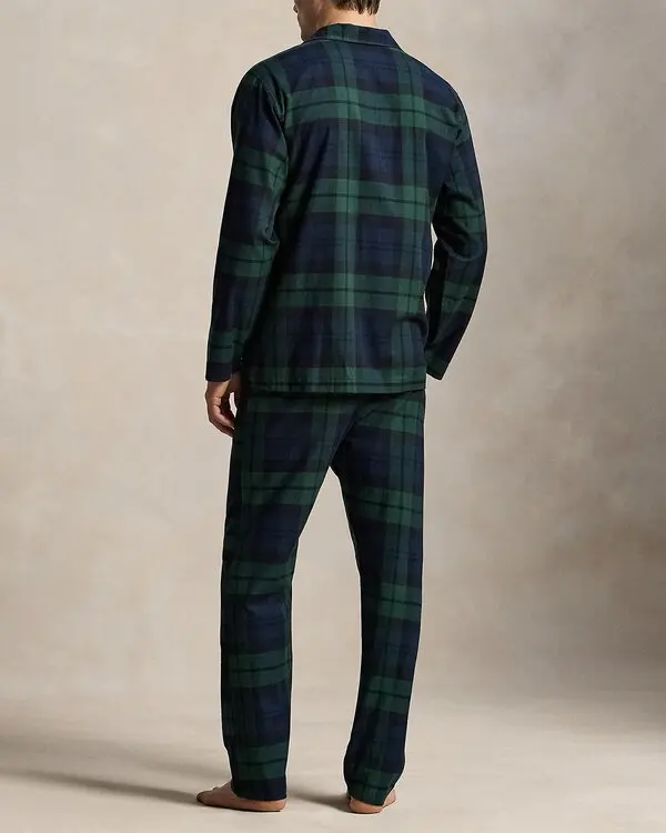 Polo Ralph Lauren Polo Bear Plaid Flannel Pajama Set