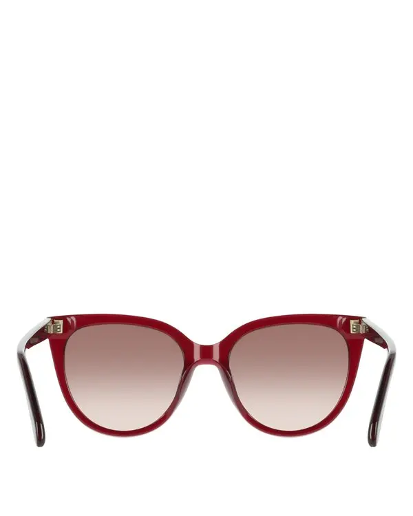 FERRAGAMO Cat Eye Sunglasses, 56mm - Transparent