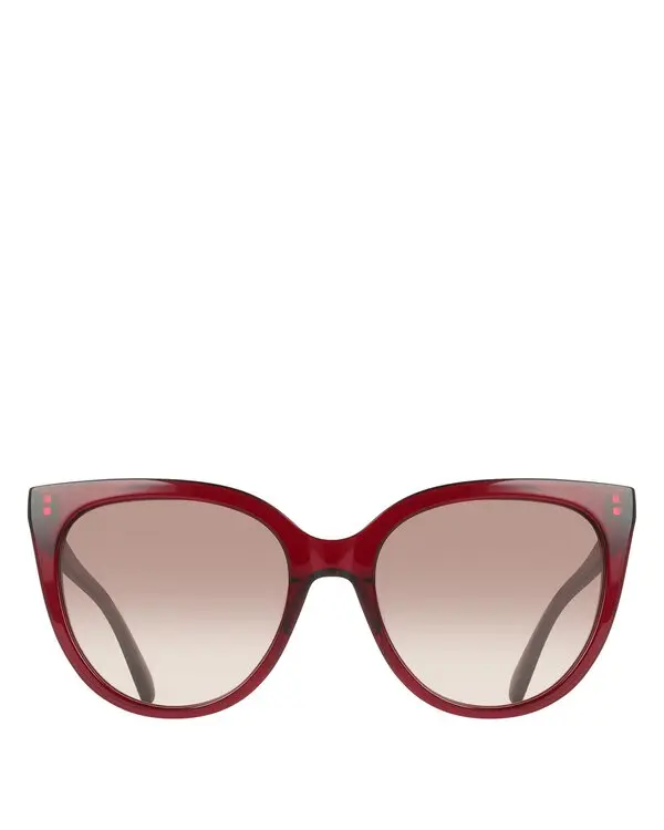 FERRAGAMO Cat Eye Sunglasses, 56mm - Transparent