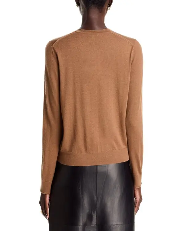 Lafayette 148 New York Crewneck Cashmere Cardigan