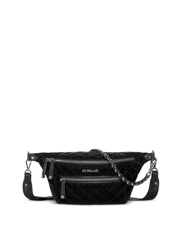 Mz Wallace Small Crosby Quilted Crossbody Belt Bag - Tech Velvet