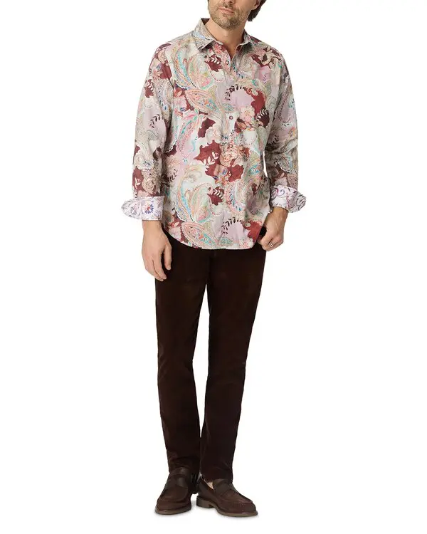 Robert Graham Red Rock Long Sleeve Cotton Stretch Shirt