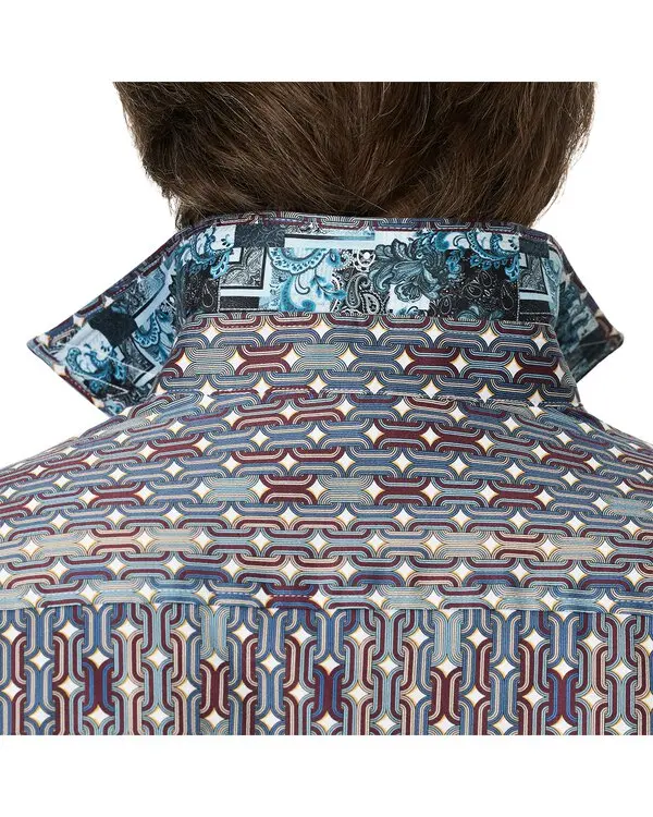 Robert Graham Missing Links Long Sleeve Cotton Stretch Shirt
