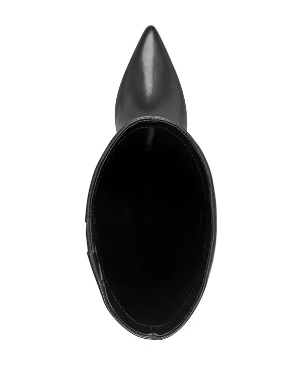MARC FISHER LTD. Callena Leather Knee High Boots - Black Leather