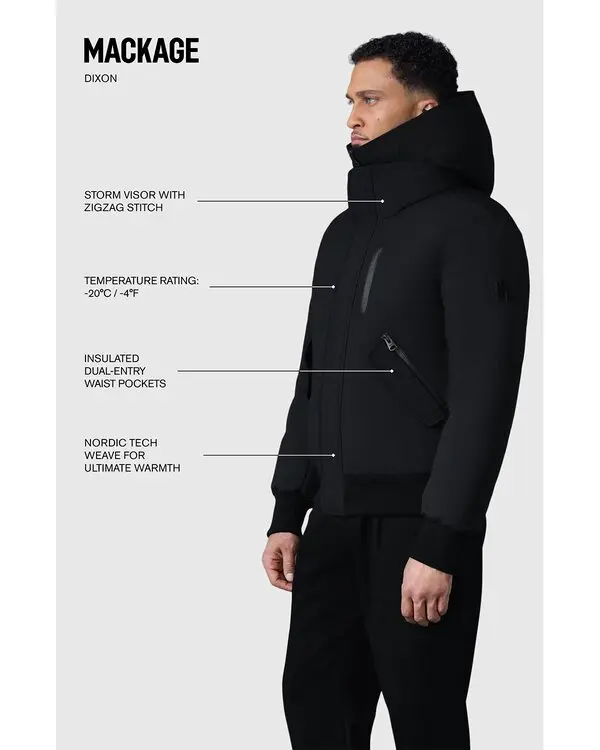 Mackage Dixon-nfr Down Bomber Jacket & Hooded Bib